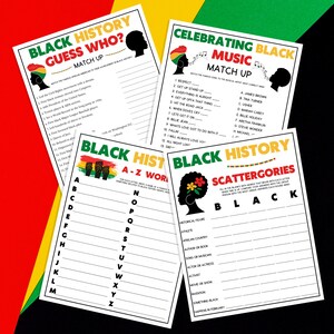 Black History Month 10 Game BUNDLE | African American History ...