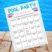 Pool Party Find Someone Who Game | Fun Printable Summertime Party Games ...