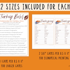 Thanksgiving Game BUNDLE Volume 1 | 10 Thanksgiving Printable Games ...