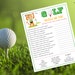 Golf Riddle Me This Game | Printable Golf Team Party Game | Masters ...