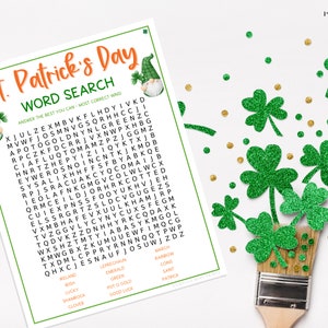 St. Patrick's Day Word Search Game | Word Puzzle | Irish Game | Fun St ...