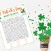 St. Patrick's Day Word Search Game Word Puzzle Irish Game Fun St ...