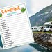 Camping Word Scramble Word Game | Printable Campground Party Games ...