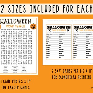 Halloween Party Games BUNDLE 10 Halloween Printable Games | Etsy