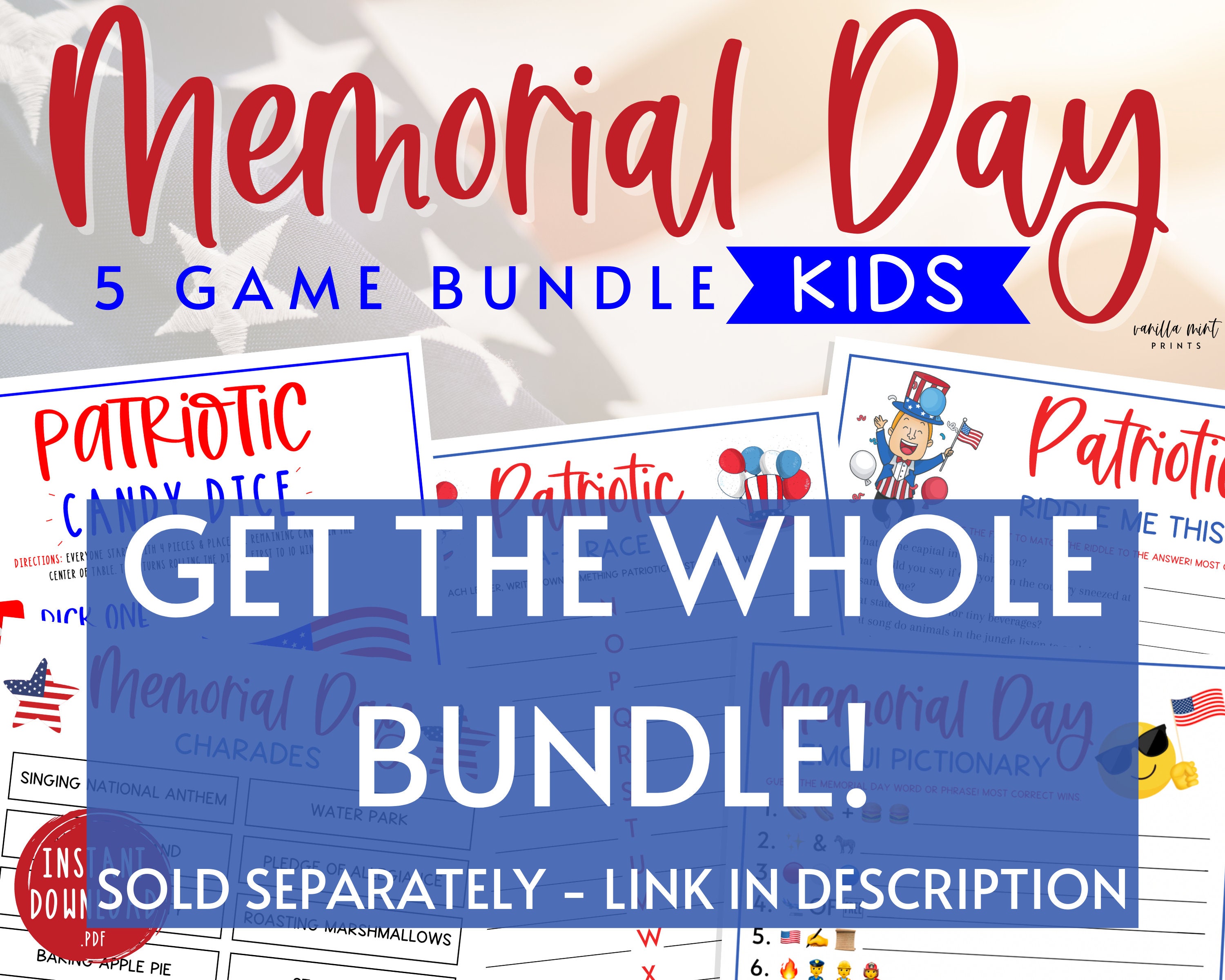 Memorial Day Trivia Game Printable Memorial Day Party Games - Etsy