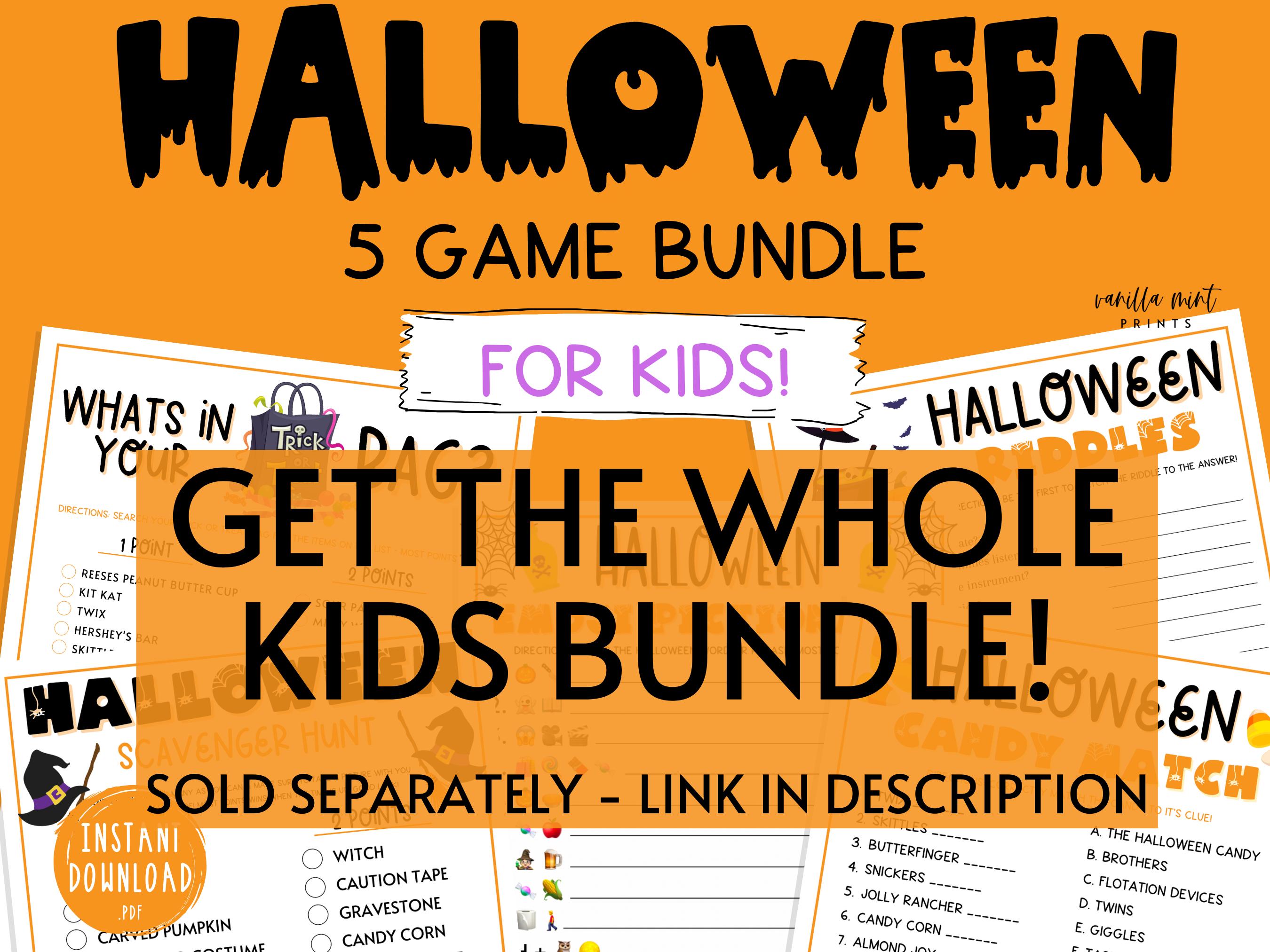 Halloween Horror Movie Emoji Pictionary Party Game | Halloween Scary ...