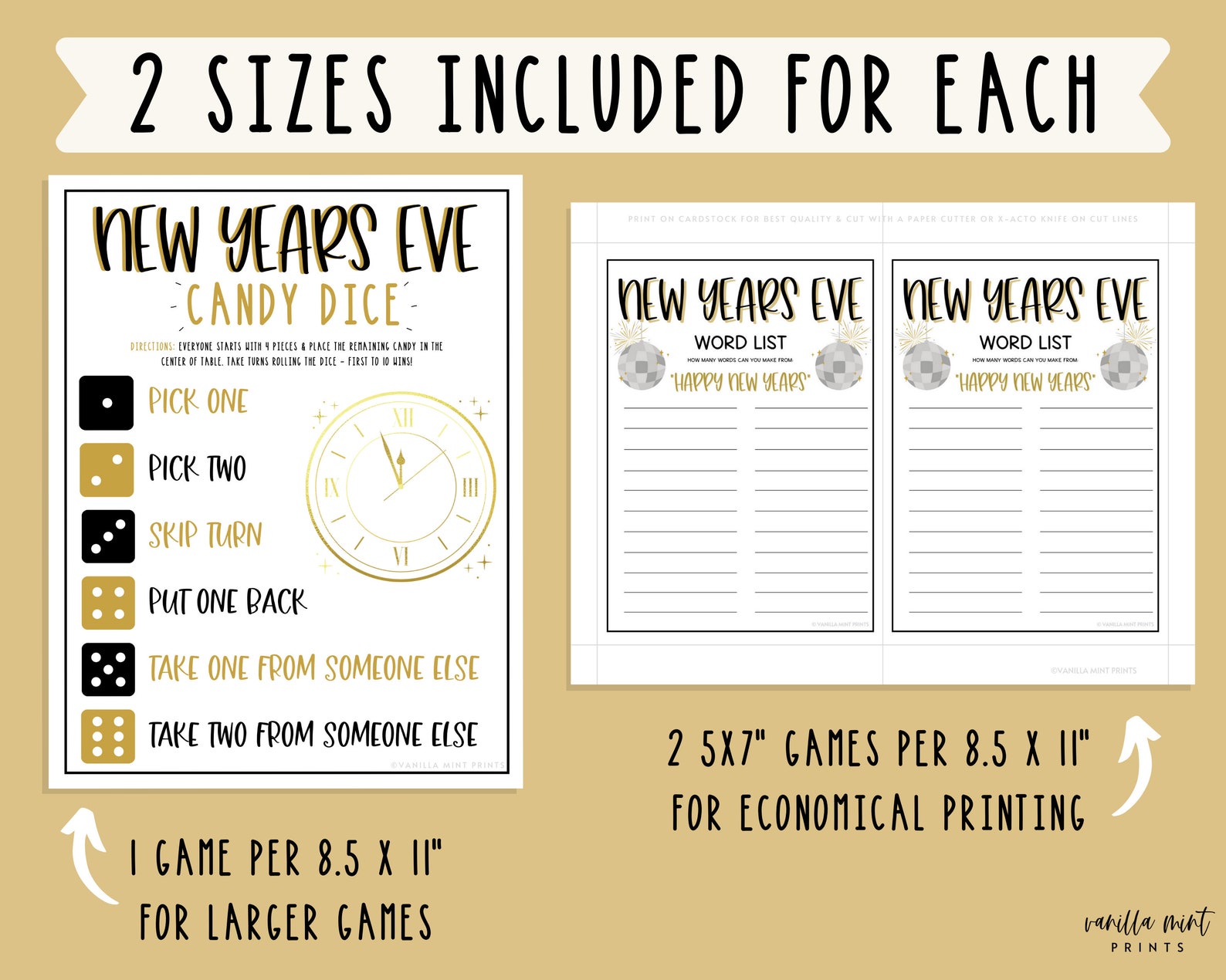 10 New Years Eve Party Games BUNDLE Volume 1 Printable New | Etsy