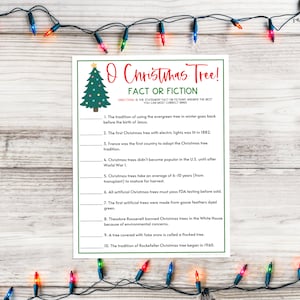 O Christmas Tree Trivia Game | Fact or Fiction | True or False ...