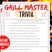 Grill Master Trivia Game | Printable Summertime Games | Party Games ...