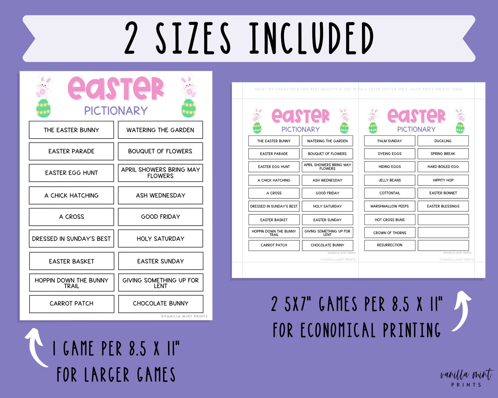 Easter Pictionary Game Printable Easter Games Party Games - Etsy