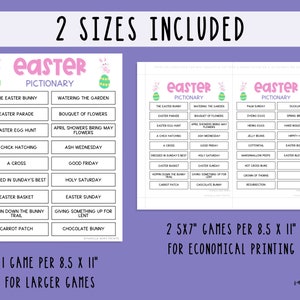 Easter Pictionary Game Printable Easter Games Party Games Easter ...