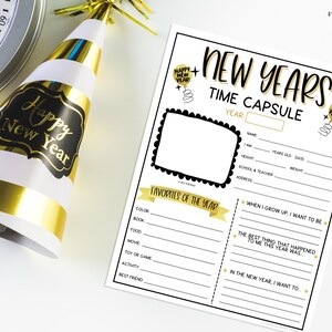 New Years Eve Kid's Time Capsule Game Fun New Years Eve Party Games NYE ...