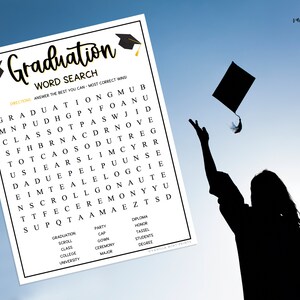 Graduation Games | Word Search | Fun Graduation Party Games | Class of ...