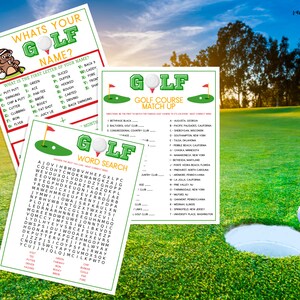 Golf 10 Game BUNDLE | Printable Golf Party Games | Masters Golf ...