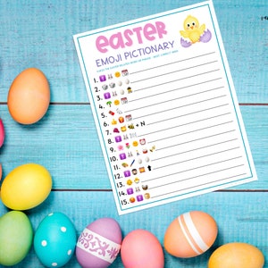 Easter Emoji Pictionary Game | Easter Classroom Activities | Easter ...