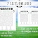 Soccer Word Search Game Printable Soccer Team Party Games Futbol Games ...