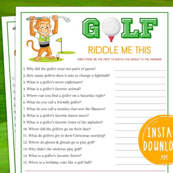 Golf Birthday Party - Etsy