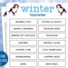 Winter Charades Game 33 Fun Printable Winter Charades Games - Etsy