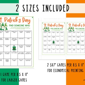 St. Patrick's Day Find the Guest Who Game | Icebreaker Bingo | Irish ...