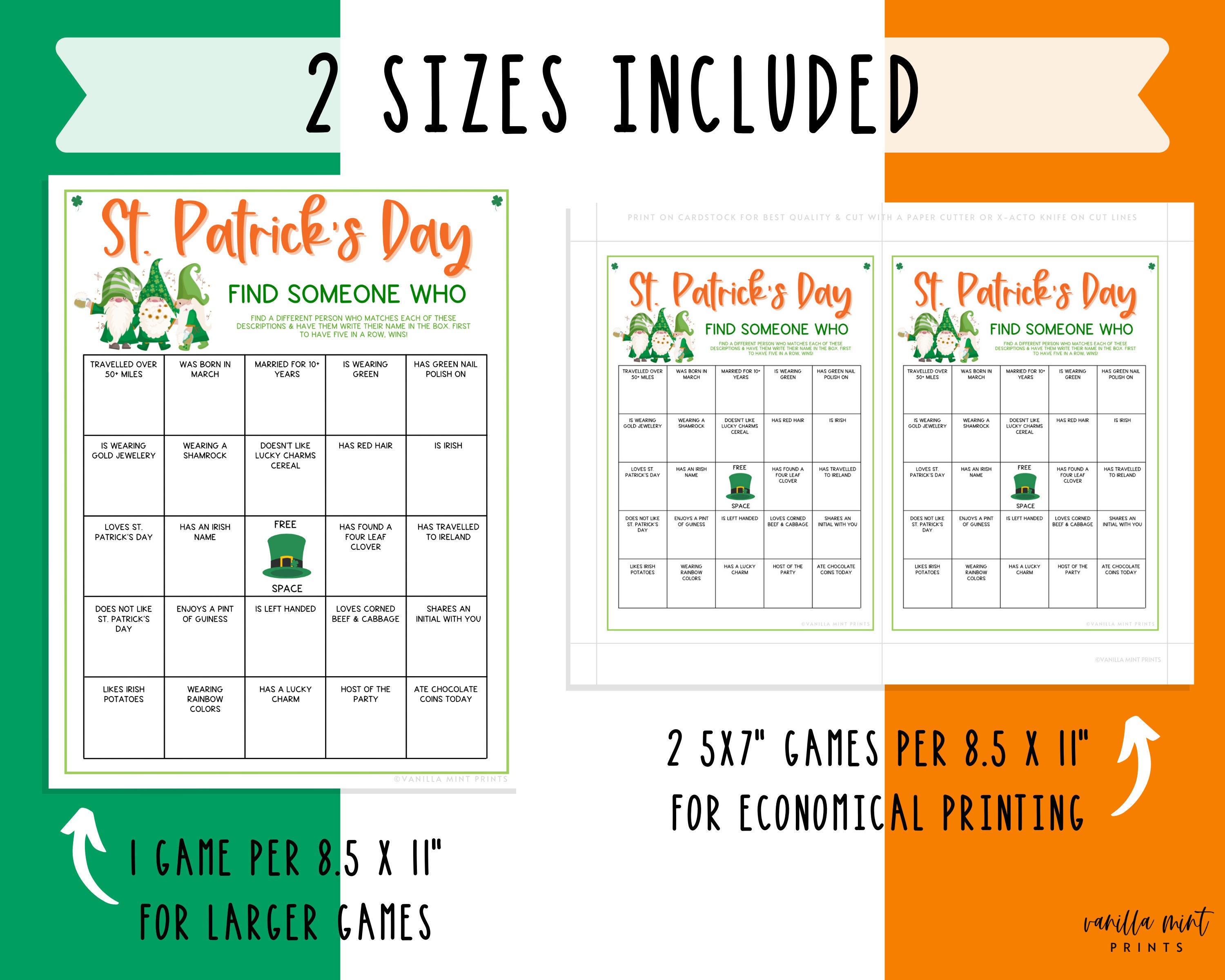 St. Patrick's Day Find the Guest Who Game Icebreaker - Etsy