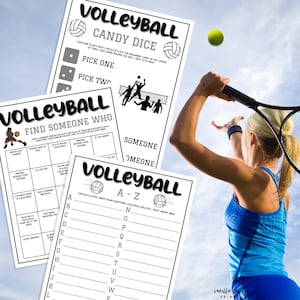 Tennis 10 Game BUNDLE | Printable Tennis Themed Party Games | Games for ...