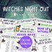 Witches Night Out 10 Game BUNDLE Fun Halloween Party Games Witch Games ...