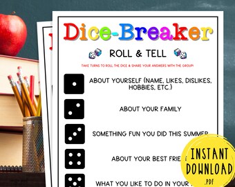 Roll and Tell Game - Etsy