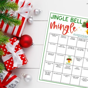 Christmas Jingle Bell Mingle Game | Find Someone Who Xmas Games | Fun ...