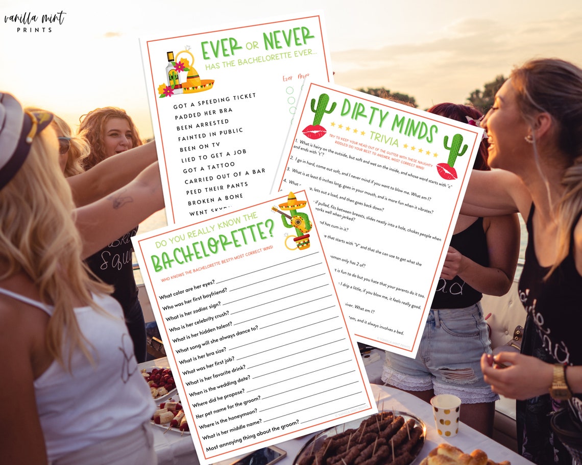 Final Fiesta Bachelorette Party Games BUNDLE 10 Game Pack | Etsy