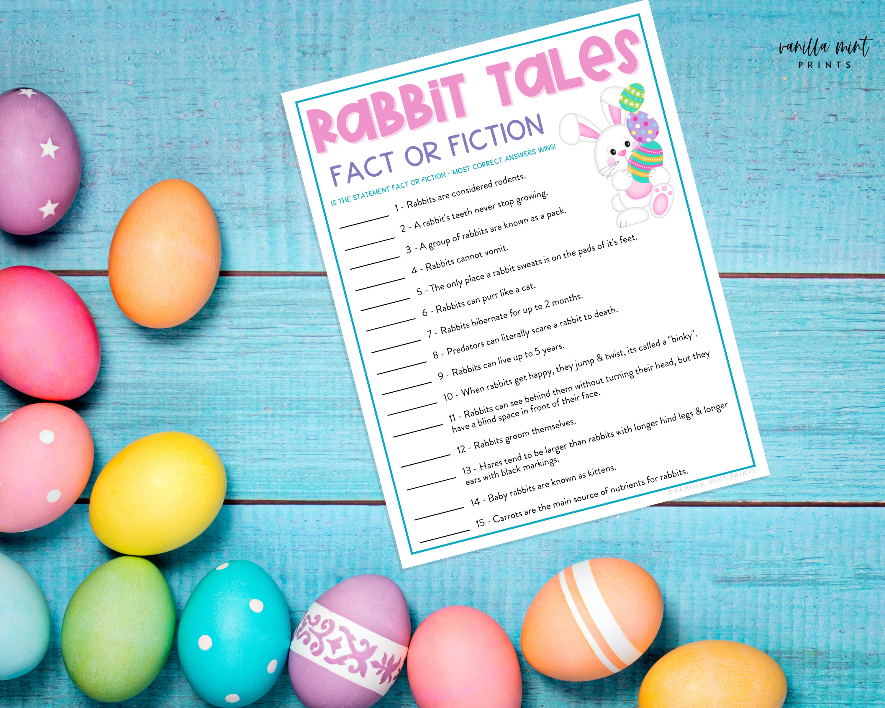 Easter Rabbit Tales Trivia Game Easter Classroom Activities - Etsy Canada