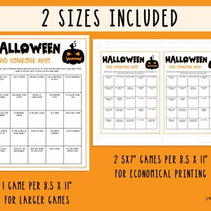 Halloween Find Someone Who Party Game | Halloween Party Games for Kids ...