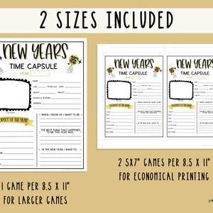 New Years Eve Kid's Time Capsule Game Fun New Years Eve Party Games NYE ...