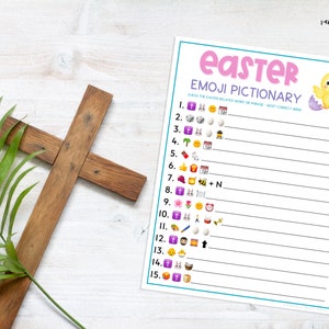 Easter Emoji Pictionary Game | Easter Classroom Activities | Easter ...