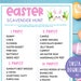 Easter Scavenger Hunt Game Printable Easter Games Party - Etsy