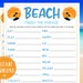 Beach Finish the Phrase Game Printable Summertime Games - Etsy