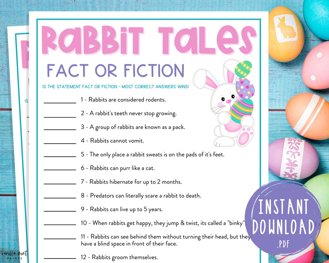 Easter Rabbit Tales Trivia Game | Easter Classroom Activities | Easter ...