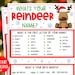 Whats Your Reindeer Name Game Funny Christmas Printable Name Games ...