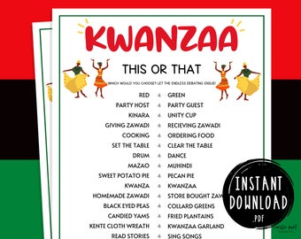 Kwanzaa What's on Your Phone Game Fun Kwanzaa Party Game - Etsy