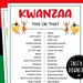 Kwanzaa This or That Printable Kwanzaa Party Games Fun Activities for ...