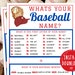 Whats Your Baseball Name Game | Printable Baseball Team Party Games ...