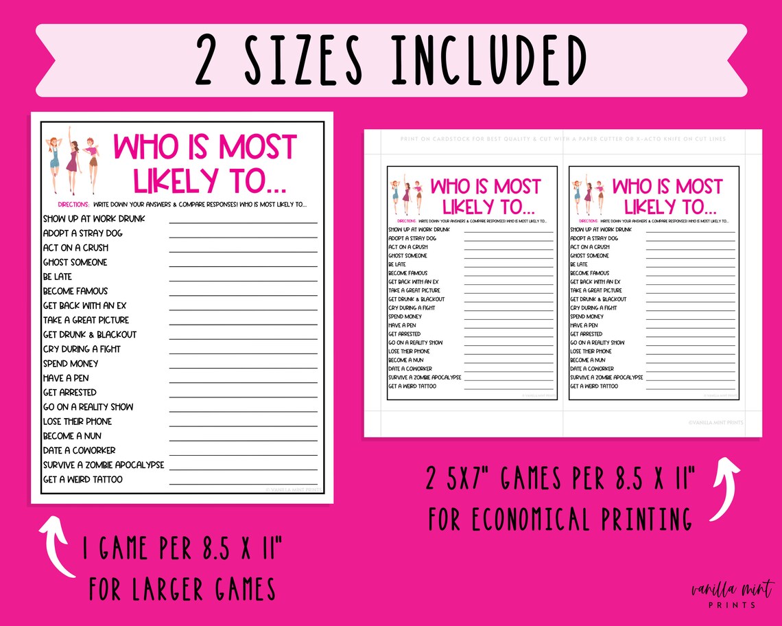 Who is Most Likely to Game | Ladies Night Party Games | Fun Girls Night ...