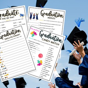 Graduation Games | 10 Game BUNDLE | Fun Graduation Party Games | Class ...