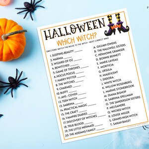 Halloween Witch Matching Game | Which Witch | Halloween Printable Games ...