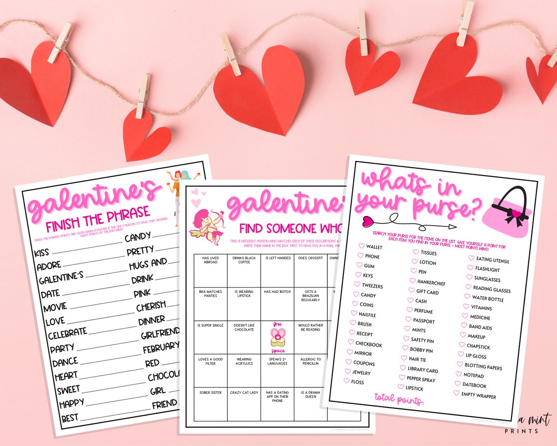 Galentine's Day Game BUNDLE Volume 2 10 Galentines - Etsy