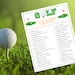 Golf Course Match up Game Printable Golf Party Games Masters Golf ...
