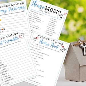 Housewarming Party Games | 10 Game BUNDLE | Fun Housewarming Party ...