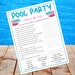 Pool Party Riddle Me This Game | Fun Printable Summertime Party Games ...