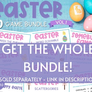 Easter Word Scramble Game | Printable Easter Games | Party Games ...