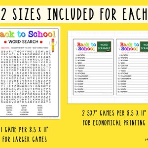 Back to School 10 Game BUNDLE First Day of School Activities | Etsy