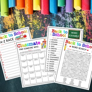 Back to School 10 Game BUNDLE | First Day of School Activities | Games ...